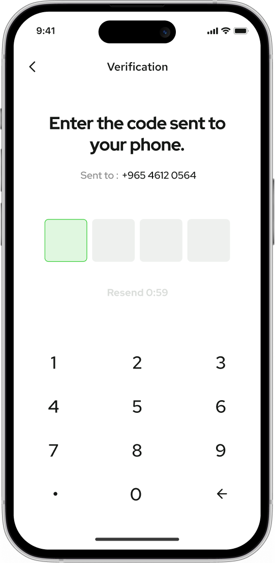 Mobile banking app development for a Kuwaiti startup