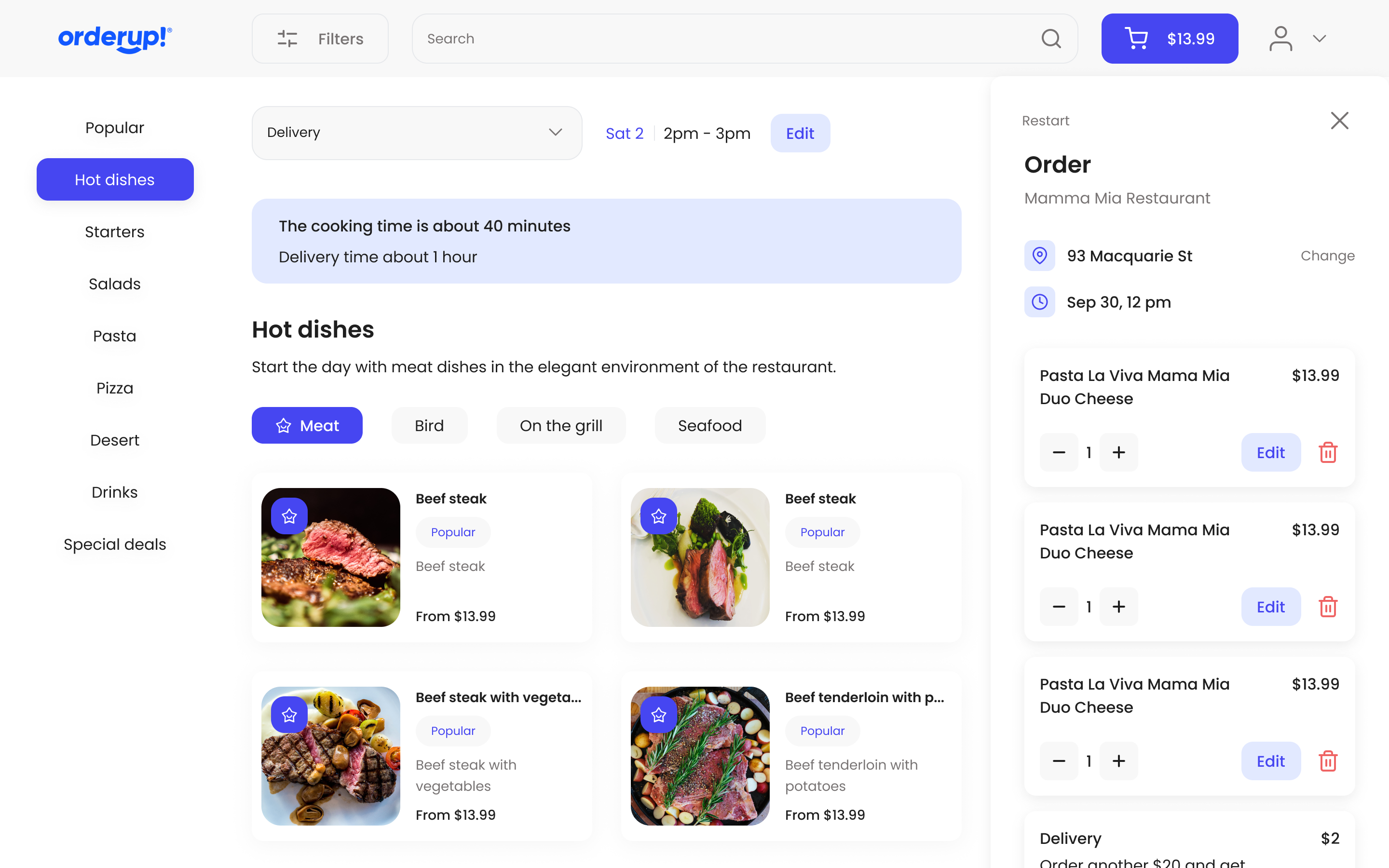 OrderUp a customizable food delivery app: design and development case Description